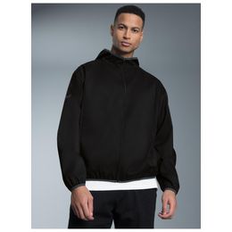 Sweatjacke TRIGEMA "TRIGEMA Dünne Kapuzenjacke mit praktischen Taschen", Herren, Gr. XXL, schwarz, 100% Polyester, Basic, Sweatjacken Sweatjacke