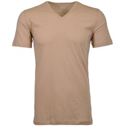 T-Shirt Ragman "Set:", Damen, Gr. M, beige (light skin, 086), Baumwolle, regular fit, V-Ausschnitt, Shirts T-Shirt