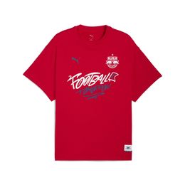 T-Shirt Puma "Puma HOOPS x FC Red Bull Salzburg T-Shirt II Herren", Herren, Gr. L, rot, Obermaterial: 100% Baumwolle; Rippe: 71% Baumwolle, 29% Polyester, clean, regular fit, Rundhals, Shirts T-Shirt
