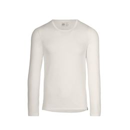 Longsleeve TRIGEMA "TRIGEMA Sportshirt aus Merinowolle", Damen, Gr. XL, beige (natur), 80% Wolle (Merinowolle), 20% Polyamid, Shirts