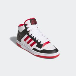 Sneaker adidas Sportswear "RAPID COURT MID", Herren, Gr. 44, wei&szlig; (core schwarz, team power rot 2, cloud wei&szlig;), Leder, Synthetik, Schuhe Sneaker