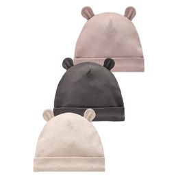 next M&uuml;tze Jungen Gr&ouml;&szlig;e 49/50 creme / rosa / schwarz
