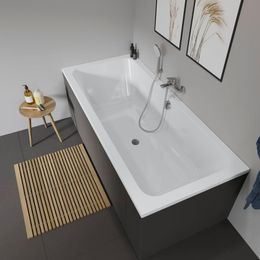 Duravit D-Code Rechteck-Badewanne, Einbau, 700101000000000,