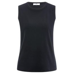 Peter Hahn - Rundhals-Top, schwarz, Gr. 50 / XL - Baumwolle