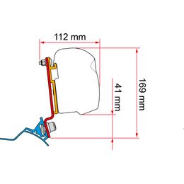 Fiamma Kit Stellantis mit Westfalia Schiene Spezialhalterung f&uuml;r Markise - Ersatzteile Fiamma Markisen