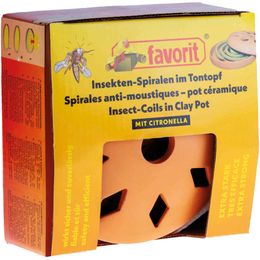 Favorit Terrakotta Räuchertopf mit zwei Citronella Moskitospiralen (3er Set) - Insektenabwehr & Mückenschutz von TGO