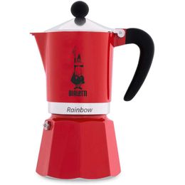 Bialetti Espressozubereiter Rainbow rot 3 Tassen 150 ml - Kaffeemaschinen & Wasserkocher