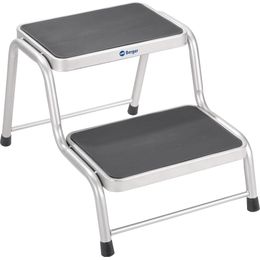 Berger Doppel Trittstufe Stahl (H&ouml;he 38 cm) - Trittstufen
