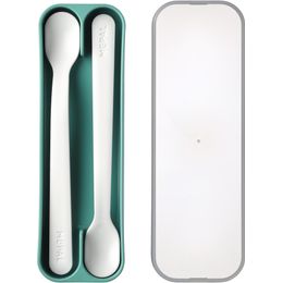 Mepal Mio F&uuml;tterl&ouml;ffelset 2 St&uuml;ck deep turquoise - Campingbesteck
