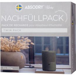 Absodry Duo Family Nachf&uuml;llpackung f&uuml;r Series 6 und Hanger 2 x 600 g neutral - Luftentfeuchter & Luftreiniger
