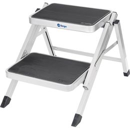 Berger Doppel Trittstufe Klappbar Stahl (H&ouml;he 40 cm) - Trittstufen