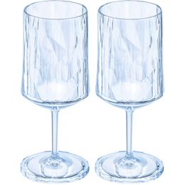 Koziol Superglas CLUB No. 4 2er Set 300 ml transparent aquamarine - Gl&auml;ser