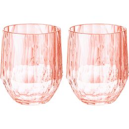 Koziol Superglas CLUB No. 23 2er Set 200 ml transparent rosa quartz - Gl&auml;ser