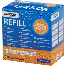 Absodry Classic Nachf&uuml;llbeutel mit 3 x 450 g im Karton - Luftentfeuchter & Luftreiniger