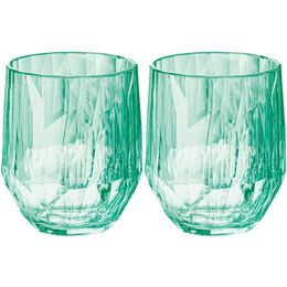 Koziol Superglas CLUB No. 24 2er Set 300 ml transparent jade - Gl&auml;ser