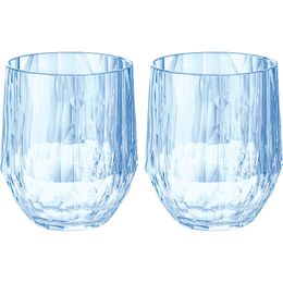 Koziol Superglas CLUB No. 23 2er Set 200 ml transparent aquamarine - Gl&auml;ser