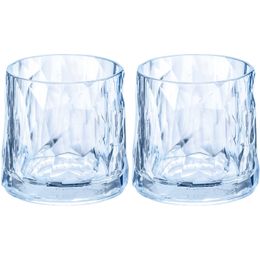 Koziol Superglas CLUB No. 2 2er Set 250 ml transparent aquamarine - Gl&auml;ser
