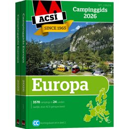 ACSI Campingführer Europa 2026 mit CampingCard Ermäßigungskarte Sprache Niederländisch - Campingführer