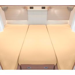 Spannbetttuch Set 3 teilig f&uuml;r Heckbetten sahara - Spannbettt&uuml;cher & Bettw&auml;sche von Bettwaren-Shop
