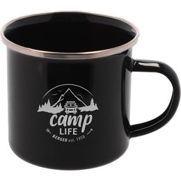 Camplife Emaille Becher 350 ml schwarz - Becher & Tassen