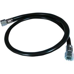 Enders Gasschlauch G &frac14;&lsquo;&lsquo; LH mit &Uuml;berwurfmutter schwarz &Oslash; 6,3 mm 80 cm - Gas-Verl&auml;ngerungsschl&auml;uche