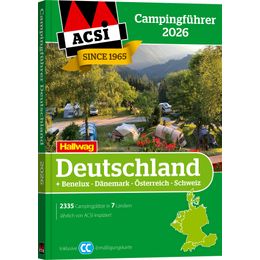 ACSI Campingführer Deutschland / Benelux / Dänemark / Österreich / Schweiz 2026 mit CampingCard Ermäßigungskarte - Campingführer