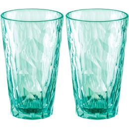 Koziol Superglas CLUB No. 6 2er Set 300 ml transparent jade - Gl&auml;ser