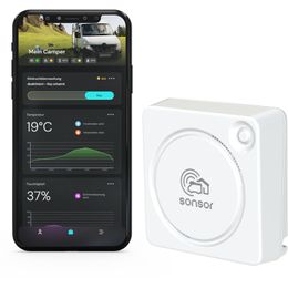 Pironex sonsor mobiles Alarmsystem mit GPS, LTE und WLAN in wei&szlig; - &Uuml;berwachungssysteme & Alarmanlagen