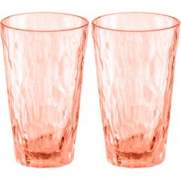 Koziol Superglas CLUB No. 6 2er Set 300 ml transparent rosa quartz - Gl&auml;ser