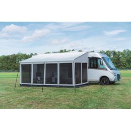 Wigo One Frontwand f&uuml;r multifunktionales Markisenzelt f&uuml;r Sonnen- / Wind- / Sicht- / Moskito- und Regenschutz 260 cm - Markisenvorzelte & W&auml;nde