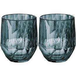 Koziol Superglas CLUB No. 24 2er Set 300 ml transparent grey - Gl&auml;ser