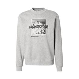 Jack & Jones JACK & JONES Sweatshirt 'JCOFLARE' male size XS Grey / Light grey / Black