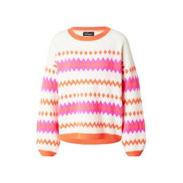 grace Pullover Damen Gr&ouml;&szlig;e L mandarine / hellpink / wei&szlig;