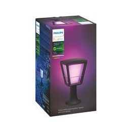 Philips White & Color Ambiance Econic Outdoor Sockelleuchte, LED-Leuchte schwarz