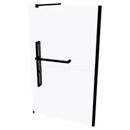 H&uuml;ppe H&Uuml;PPE Duplo pure Walk-In Viereck Seitenwand 1-teilig, Breite:120cm, rechtsseitige Befestigung, DT0012123321, Duschkabine: Profilfarbe Black Edition Glas ESG klar