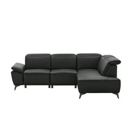 U.N.O uno Ecksofa Belfast schwarz Ma&szlig;e (cm): B: 260 H: 100 T: 203.0 Sofas > Sofas nach Material > Ledersofas &raquo; Sofa DE