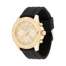 Guess Uhr 'Majesty' Damen Gr&ouml;&szlig;e One Size gold / schwarz / transparent