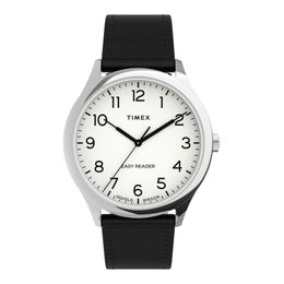 Timex Analoguhr 'Easy Reader Gen 1 Essential Collection' Herren Gr&ouml;&szlig;e One Size schwarz / silber / wei&szlig;