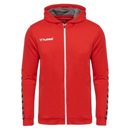 Hummel Sportjacke Jungen Gr&ouml;&szlig;e 128 rot / wei&szlig;