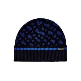 BOSS Beanie 'Helogo' male Blue, Black size 1