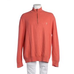 Polo Ralph Lauren Sweatshirt / Sweatjacke Herren Gr&ouml;&szlig;e XXL Second Hand orange