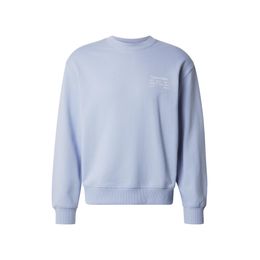 Calvin Klein Jeans Sweatshirt Herren Gr&ouml;&szlig;e XXL pastelllila / wei&szlig;