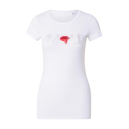 Guess T-Shirt 'Amour' Damen Gr&ouml;&szlig;e XXL rot / transparent / wei&szlig;