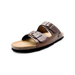 THIES Pantolette 'THIES 1856 Eco Leather Sandal' Damen Gr&ouml;&szlig;e 46 dunkelbraun