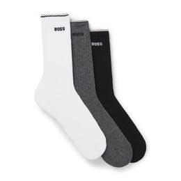 BOSS Socken Herren Gr&ouml;&szlig;e 39/42 camel / graumeliert / schwarz / wei&szlig;