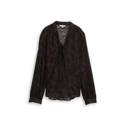 Tom Tailor Bluse Damen Gr&ouml;&szlig;e S dunkelbraun / schwarz