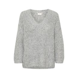 Kaffe Pullover Damen Gr&ouml;&szlig;e XS grau / silber
