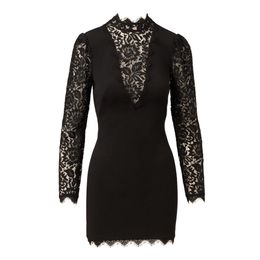 Adrianna Papell Cocktail Kleid 'Lace and Crepe Short Dress' Damen Größe 38 schwarz