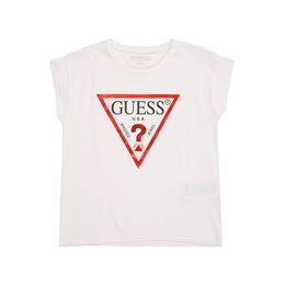Guess T-Shirt M&auml;dchen Gr&ouml;&szlig;e 128 feuerrot / schwarz / wei&szlig;