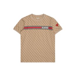 Guess T-Shirt Jungen Gr&ouml;&szlig;e 128 hellbeige / braun / rot / schwarz